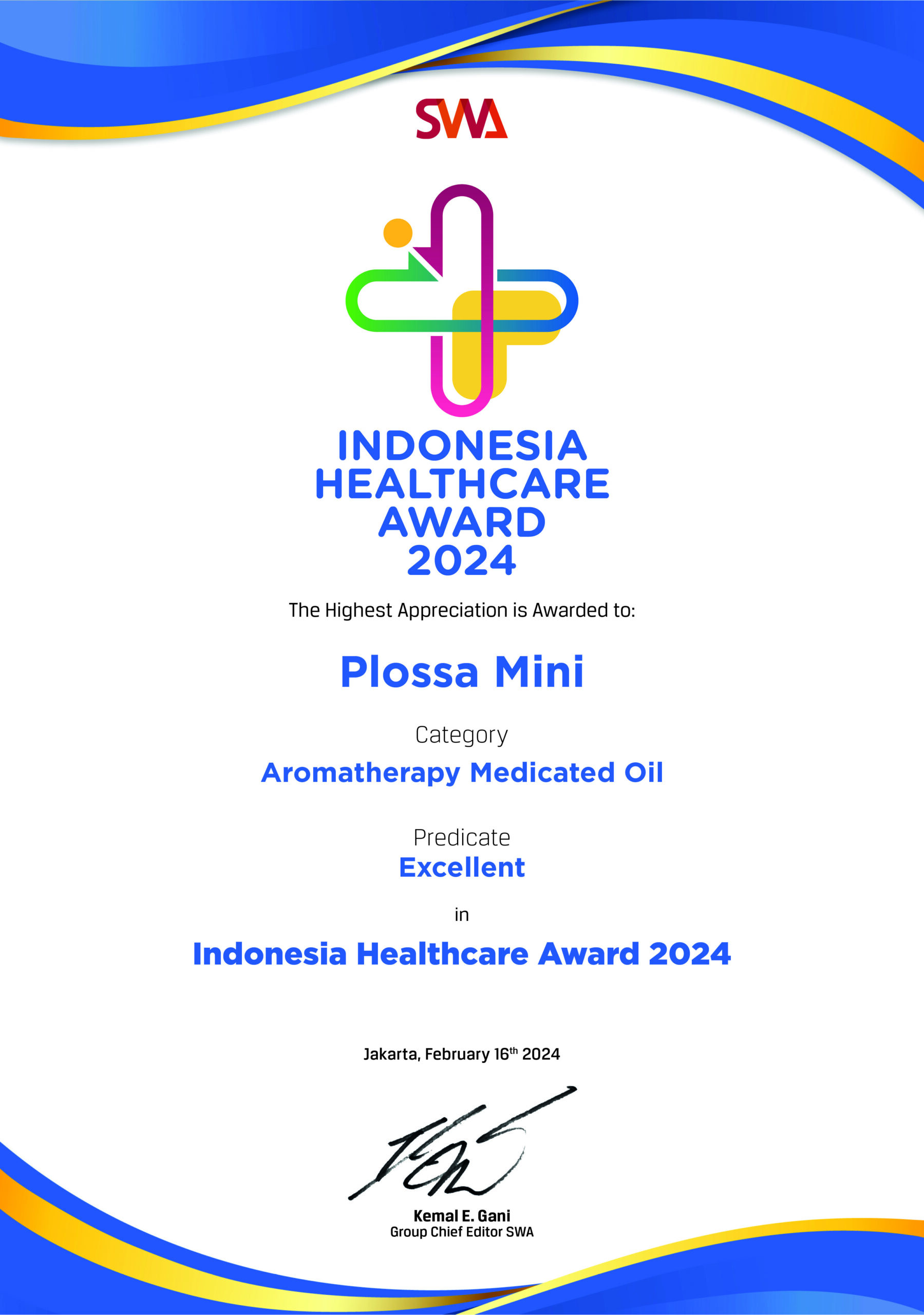 Plossa Mini, Antis, and Adem Sari Win the 2024 Indonesia Healthcare ...